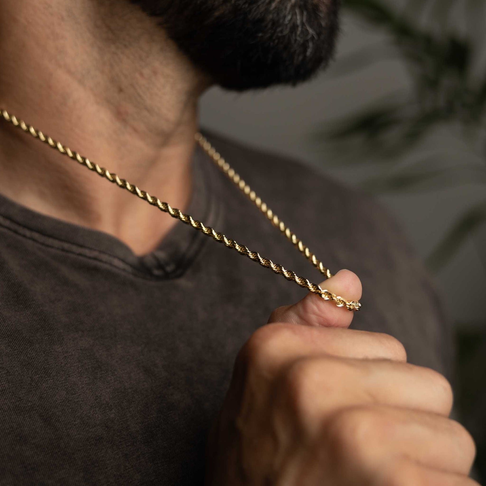 Solid Gold 4mm Diamond Cut Rope – Miami Links