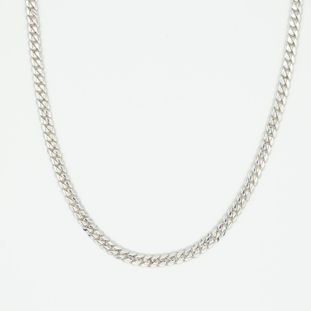 999 Handmade Silver Miami Cuban Chain 8mm